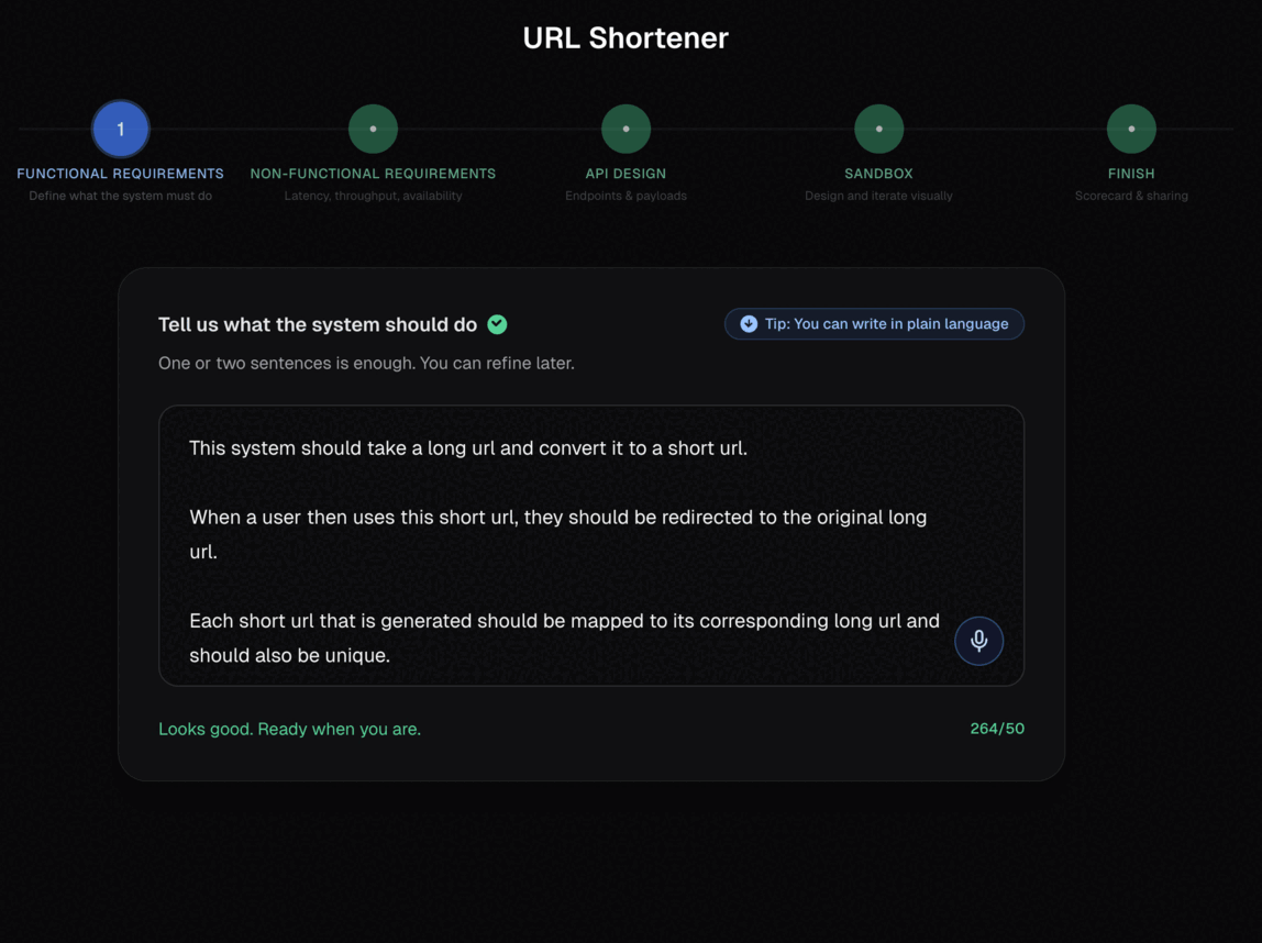 System Design Practice Scenarios - Interactive Interview Challenges | System Design Sandbox